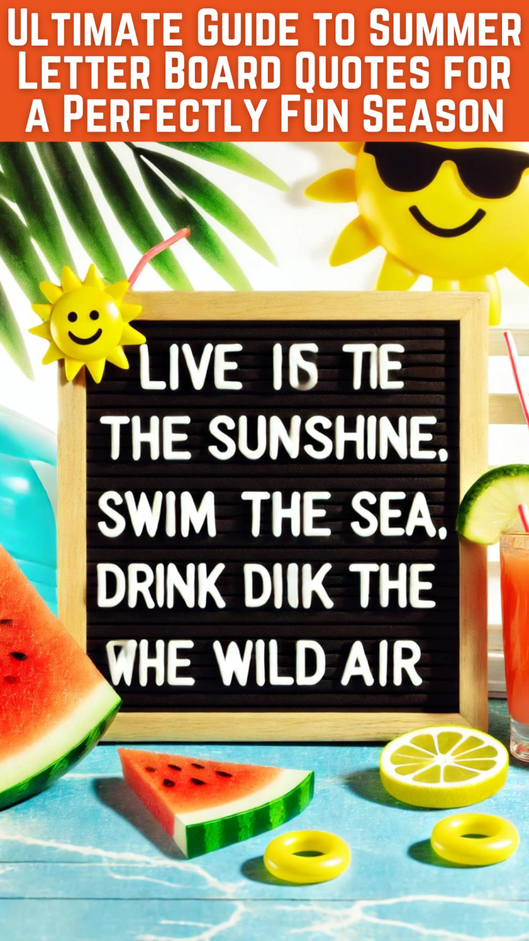 Ultimate Guide to Summer Letter Board Quotes for a Perfectly Fun Season ...
