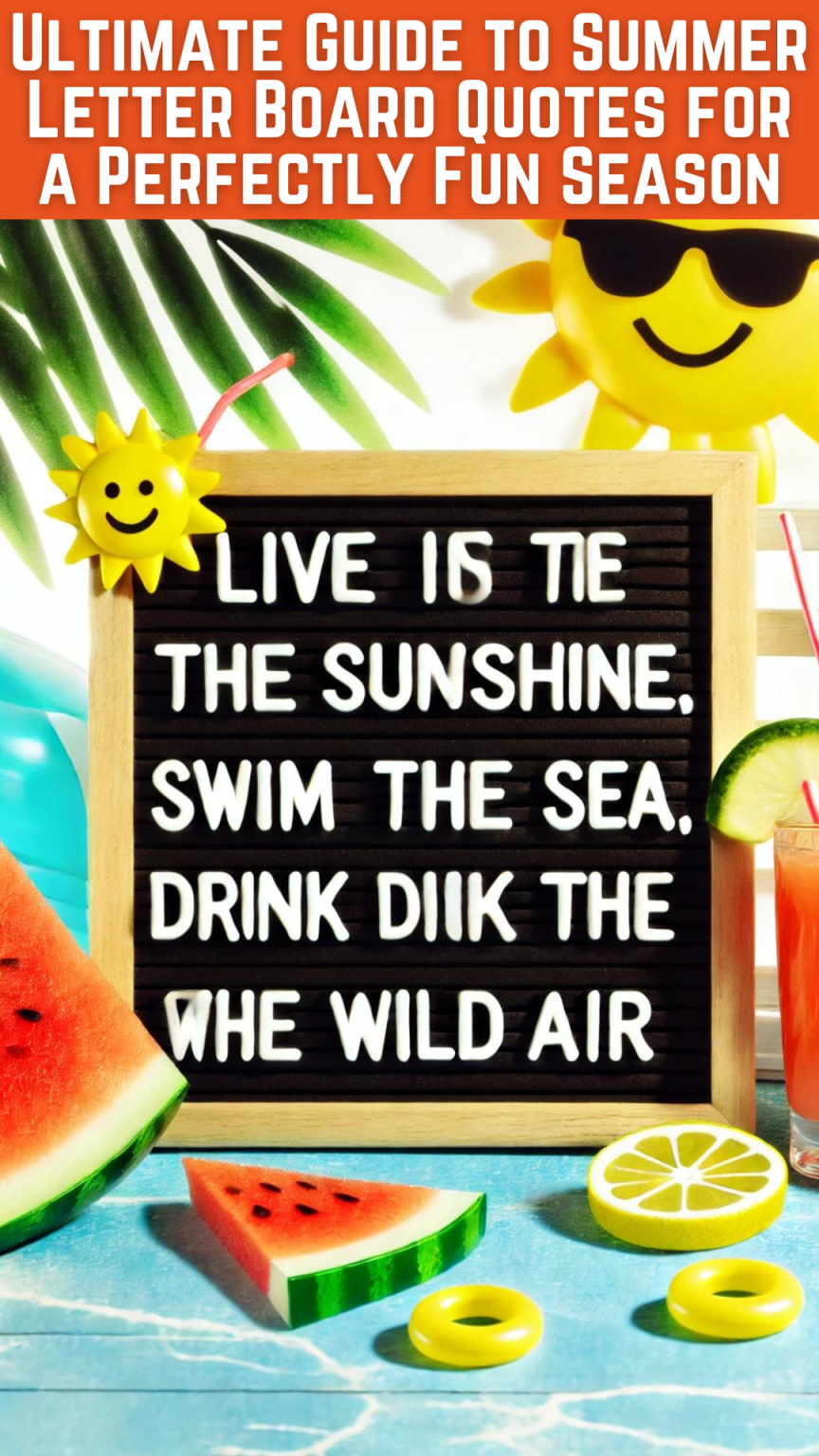Ultimate Guide to Summer Letter Board Quotes for a Perfectly Fun Season ...